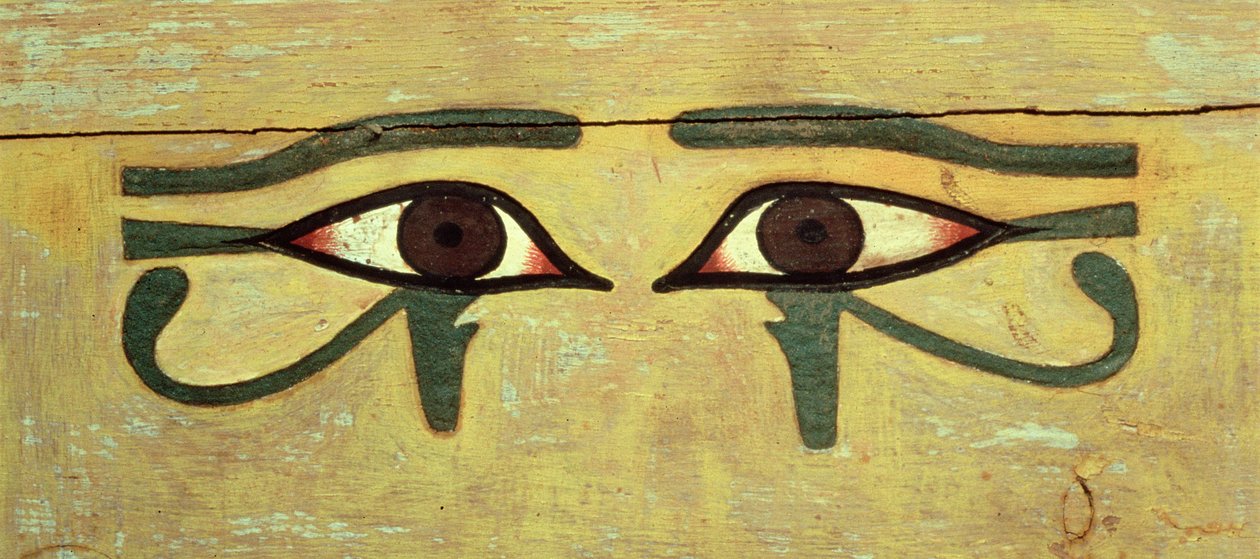 Udjat Eyes on a Coffin by Egyptian 12th Dynasty