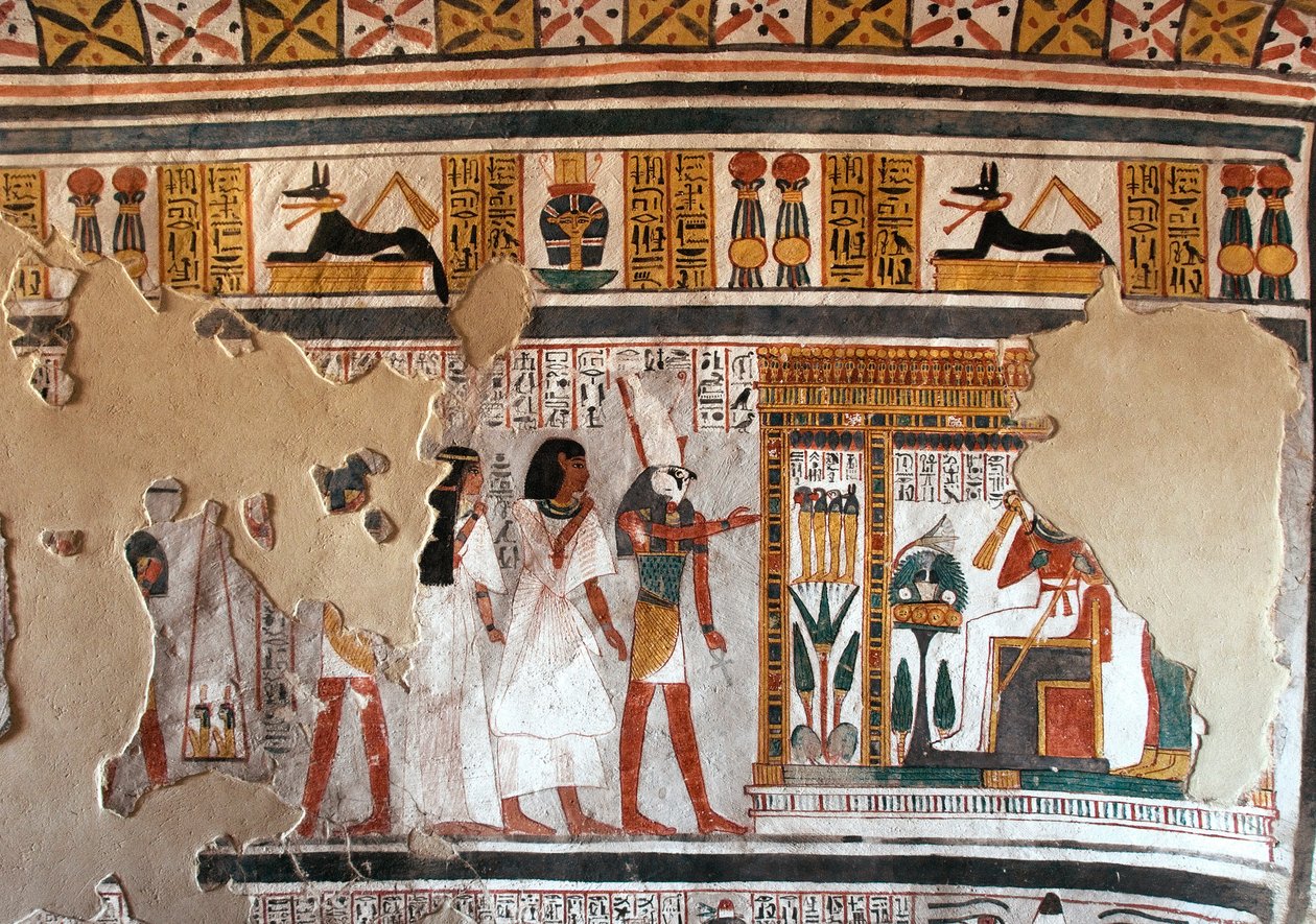 Egyptian Antiquity: Horus Guides Roy and His Wife to Osiris. Fragments ...