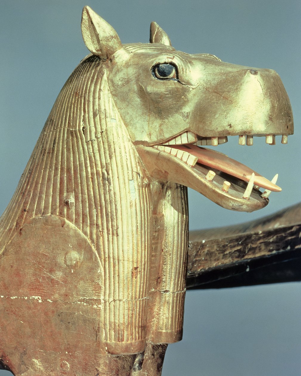 Funerary bedhead in the form of the goddess Tueris, from the tomb of ...