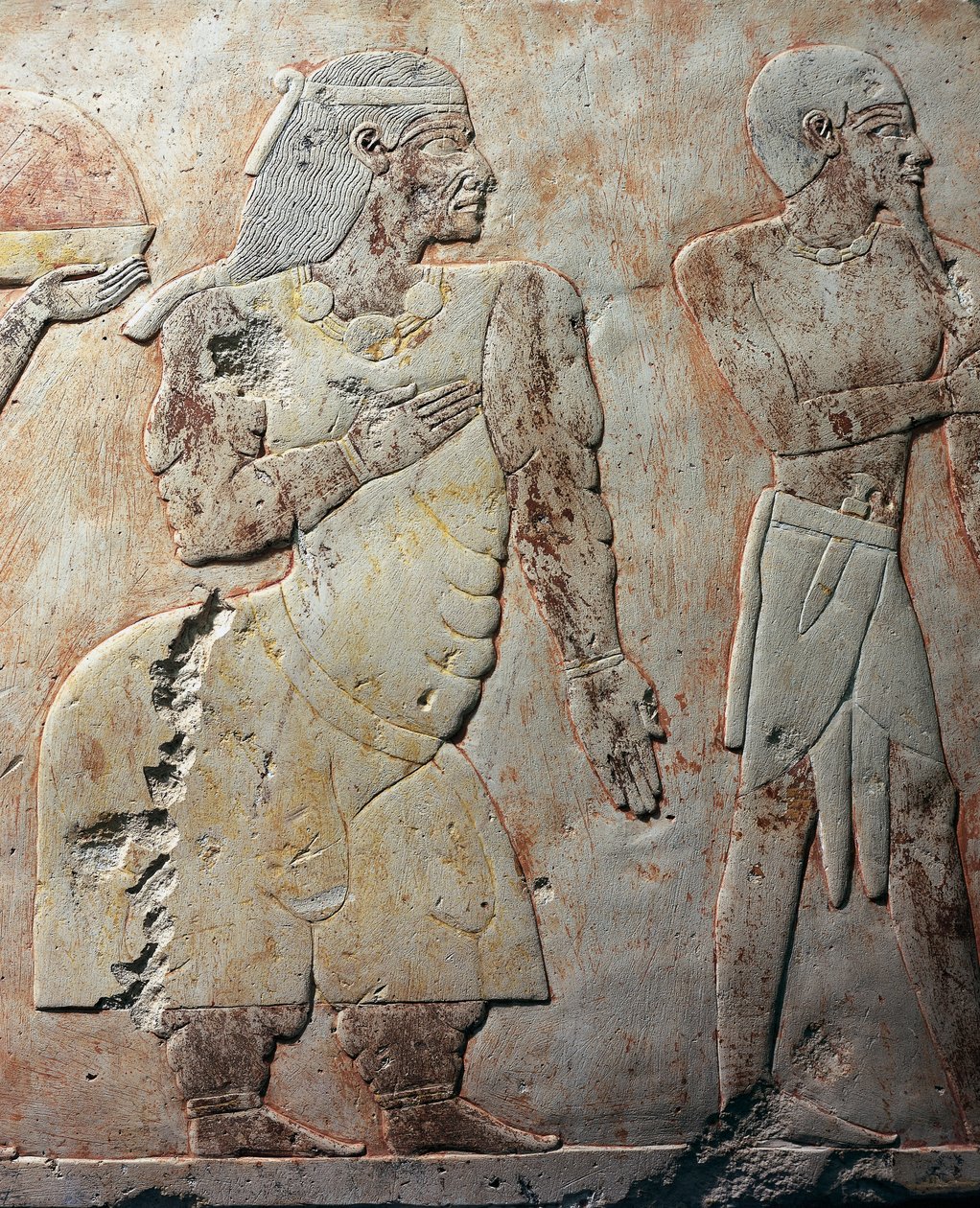 Queen of Punt, (detail), mortuary temple of Hatshepsut, Deir el-Bahari ...