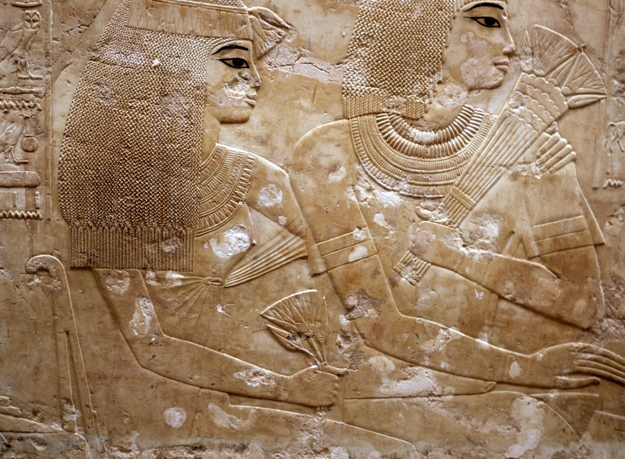 Ramose and his wife (relief) by Egyptian 18th Dynasty
