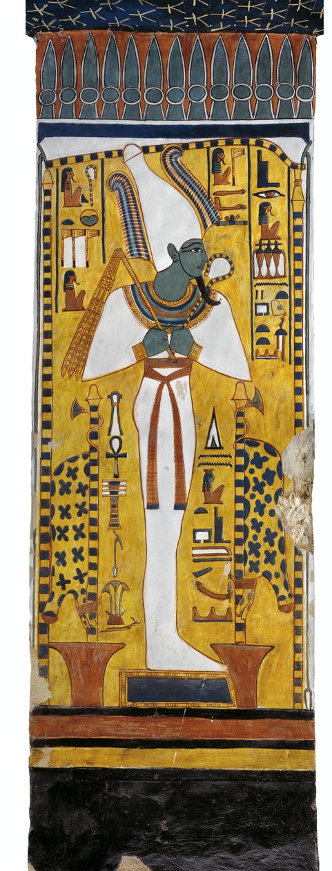Tomb of Nefertari, Mural Painting of Osiris in Burial Chamber