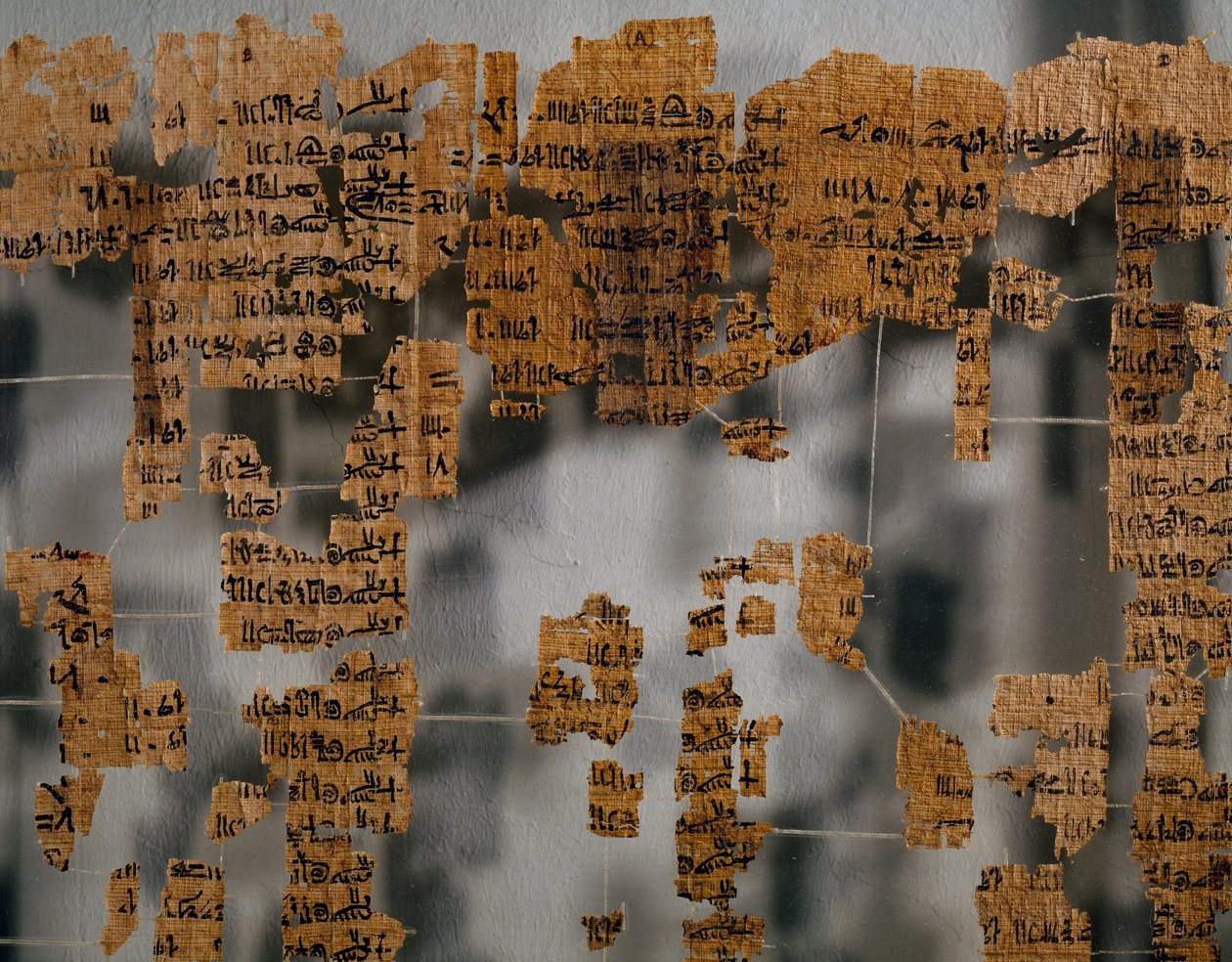 Fragments of Turin Papyrus, Also Known as King's Papyrus or Royal Canon ...