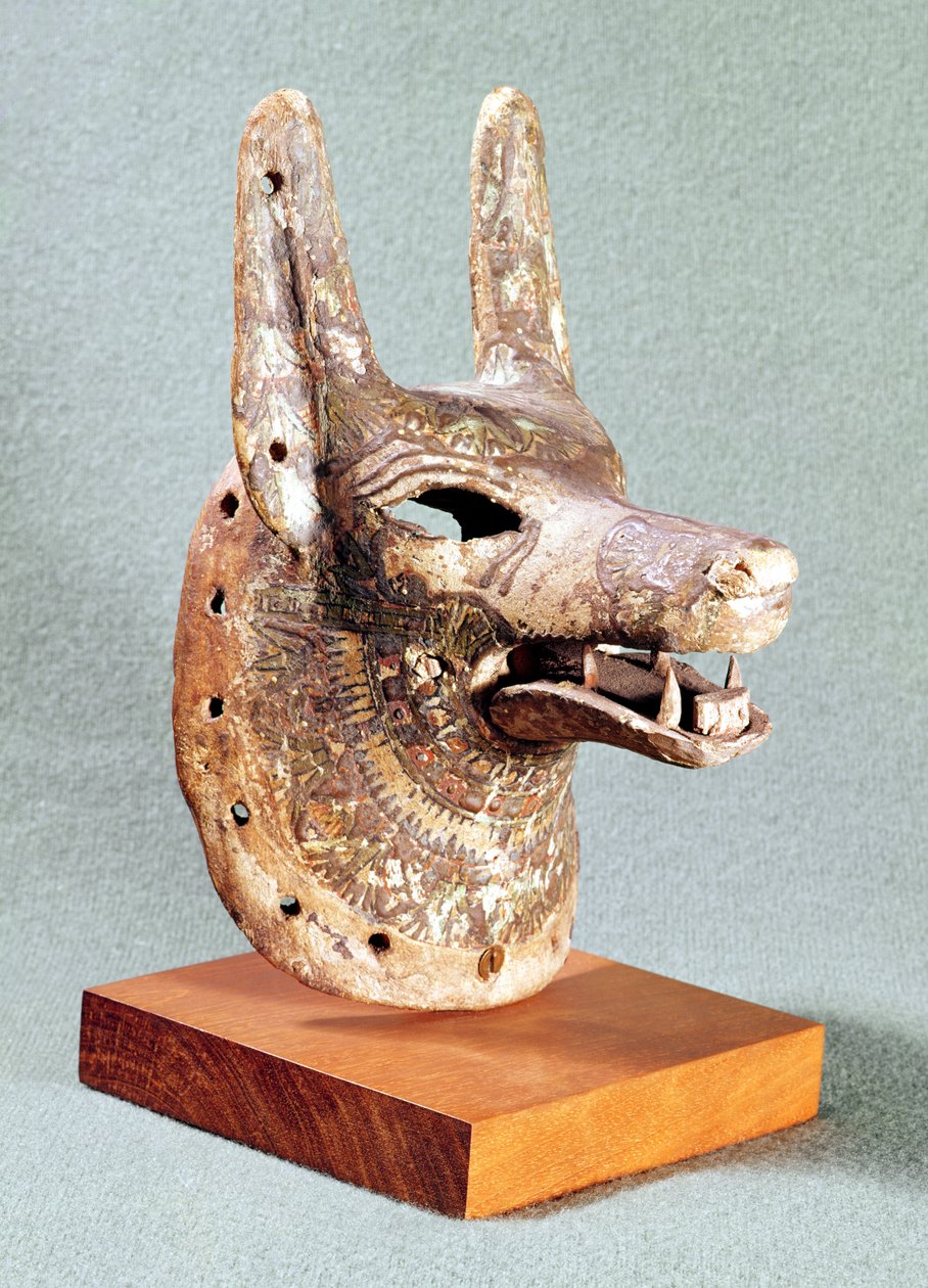 Head of Anubis, with a Hinged Jaw, Used as an Oracle Mask