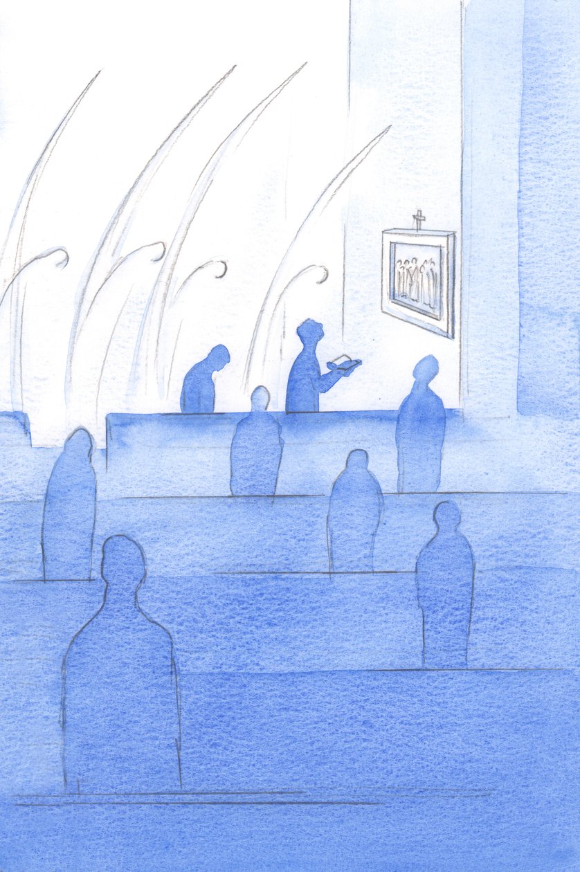 As we prayed the Stations of the Cross, the very angels turned with us ...