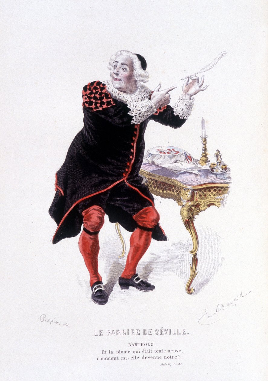 Bartholo in the Barber of Seville from 'Complete Works of Beaumarchais ...