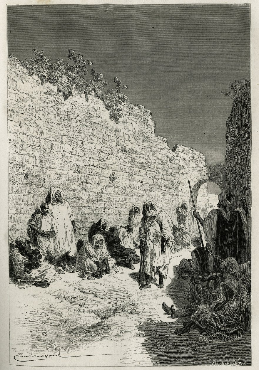 Pending the audience of the sultan, a group of people in the streets of ...