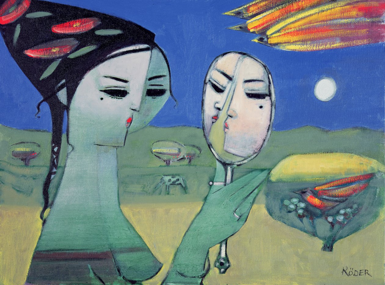 Reflection by Endre Roder: Highest-quality art reproduction