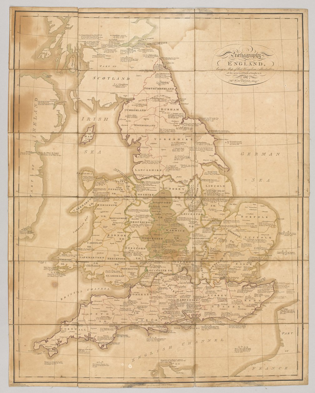 Praehagraphy of England, being a map of that Kingdom illustrative of ...