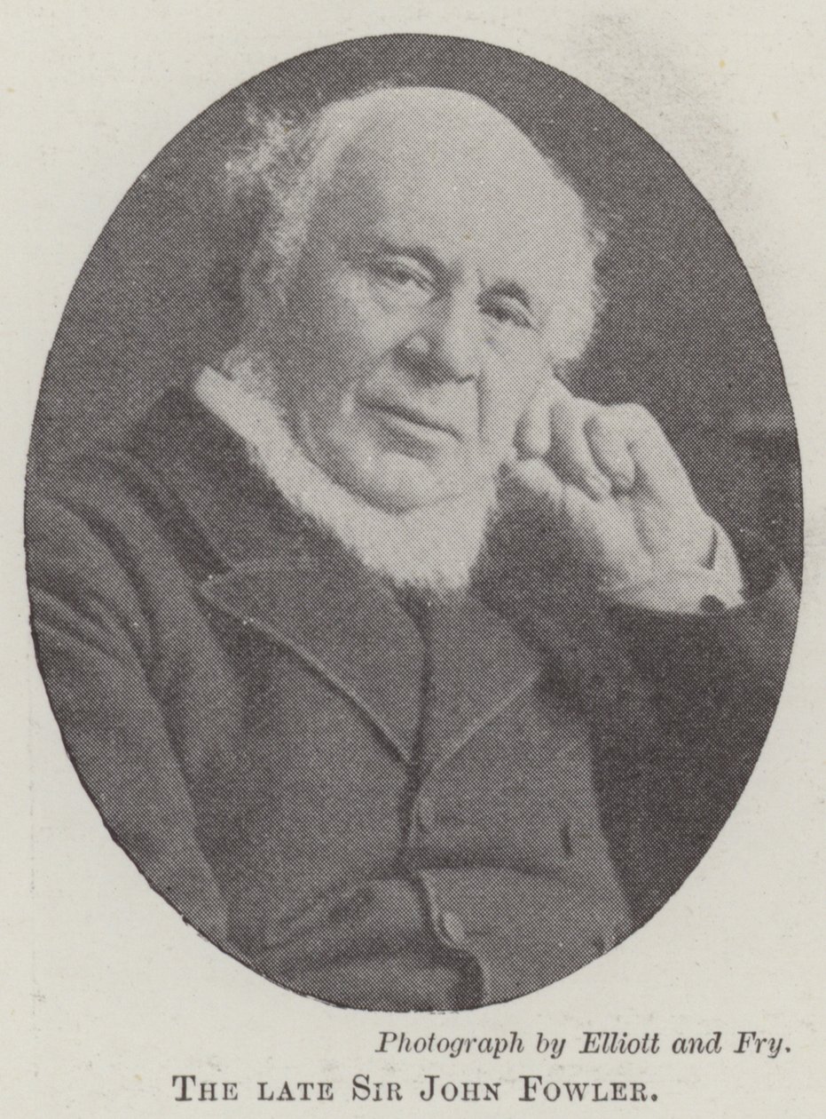 The late Sir John Fowler by English Photographer