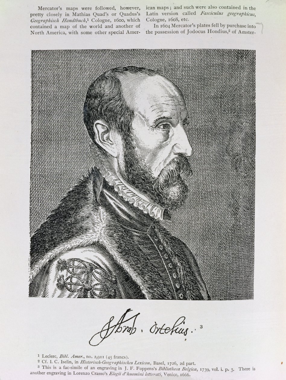 Abraham Ortelius illustration from Volume IV of 'Narrative and Critical ...