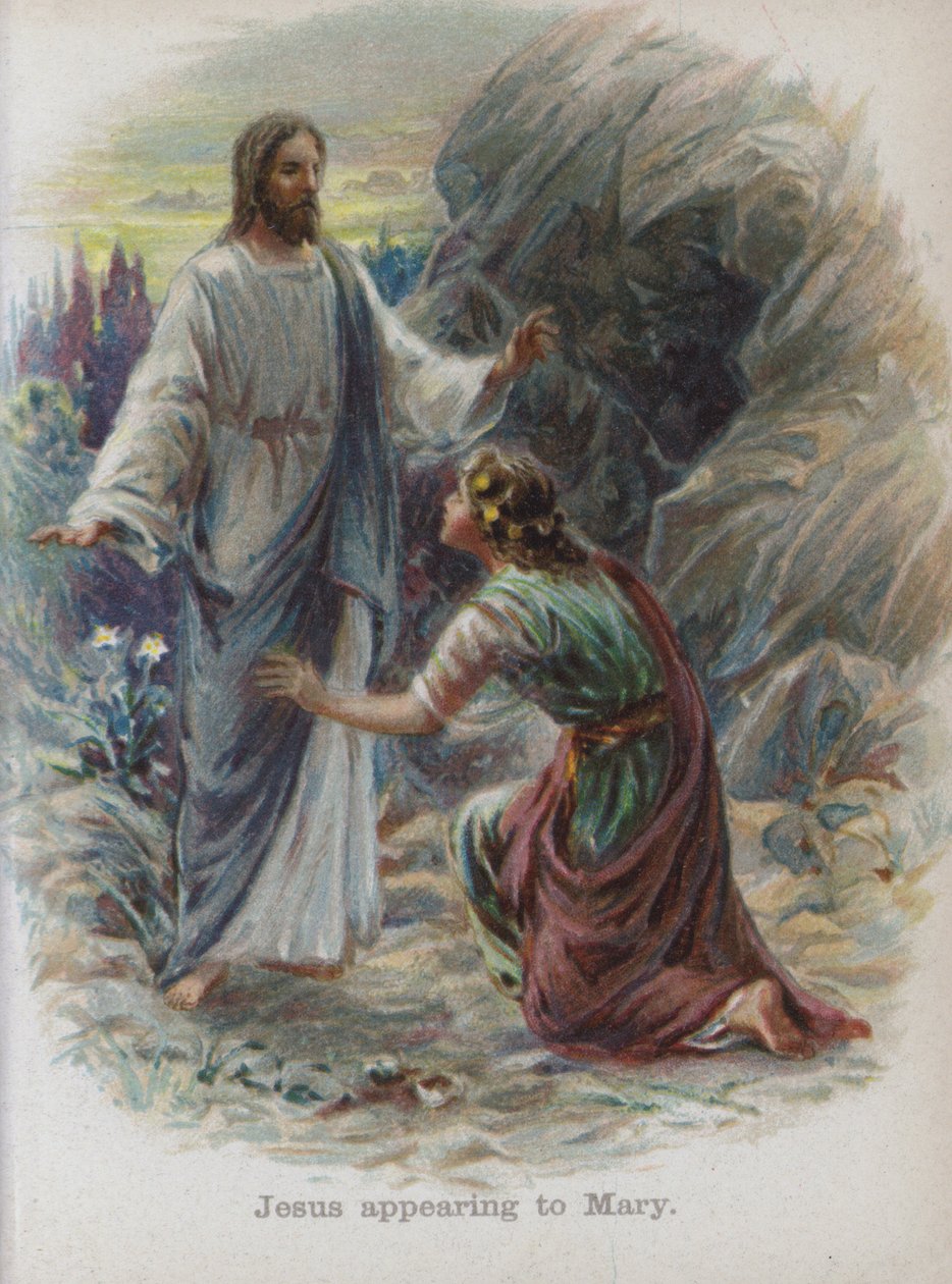 Jesus Appearing to Mary by English School: Fine art print