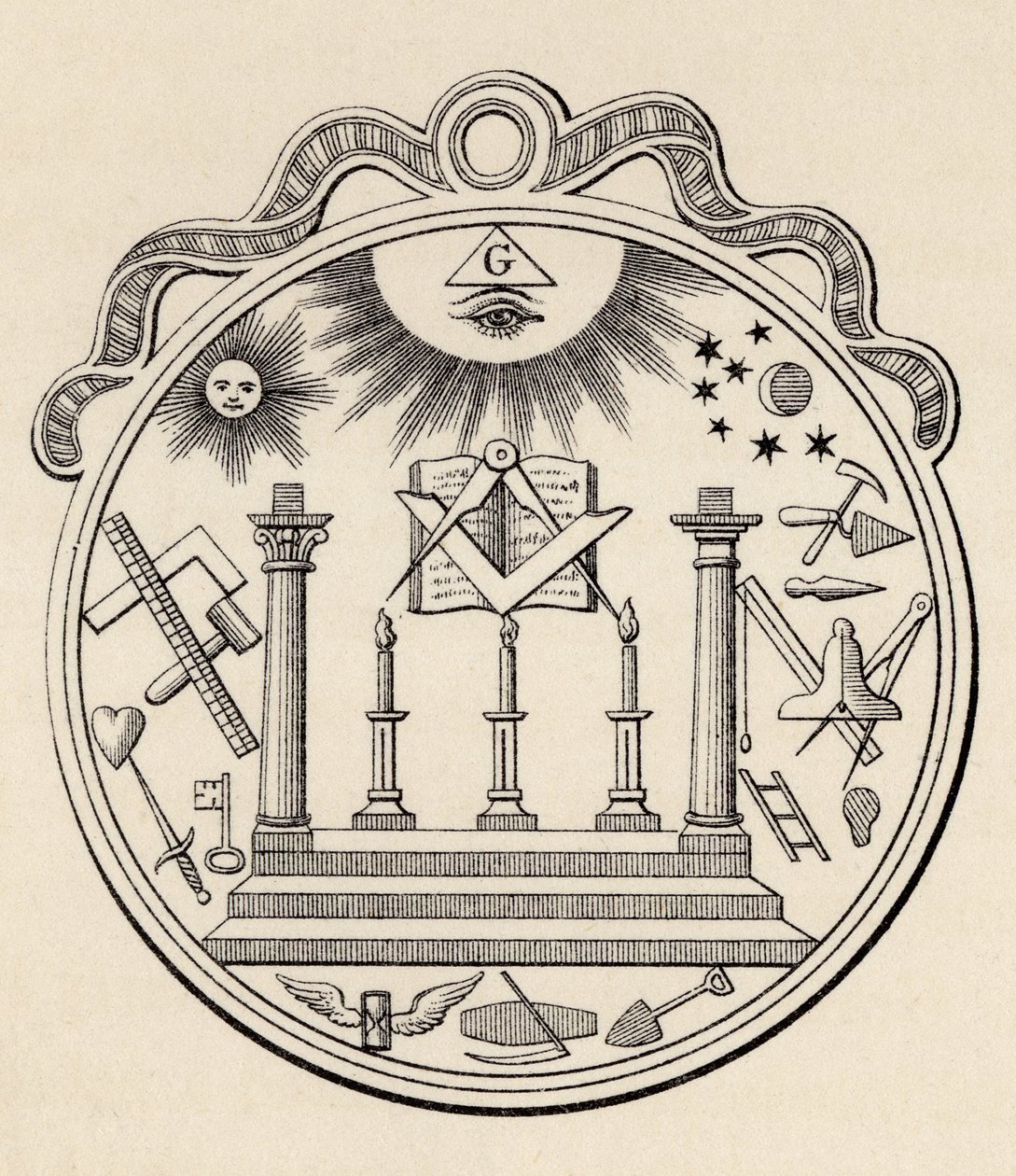 Masonic Seal, from 'The History of Freemasonry, Volume III'