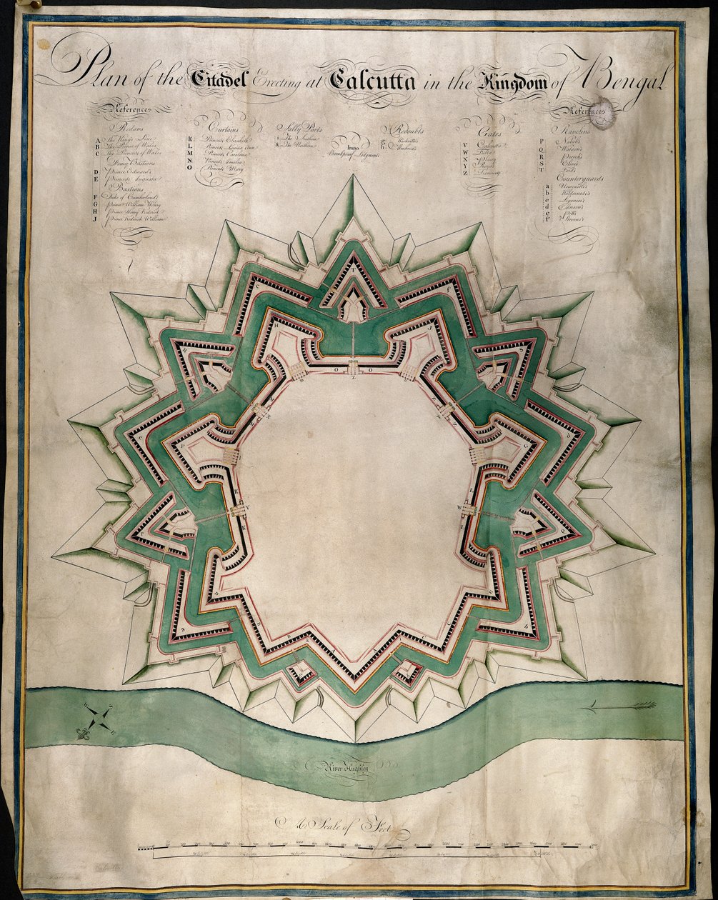 Plan of the Citadel of Calcutta and Fort William, the East India ...