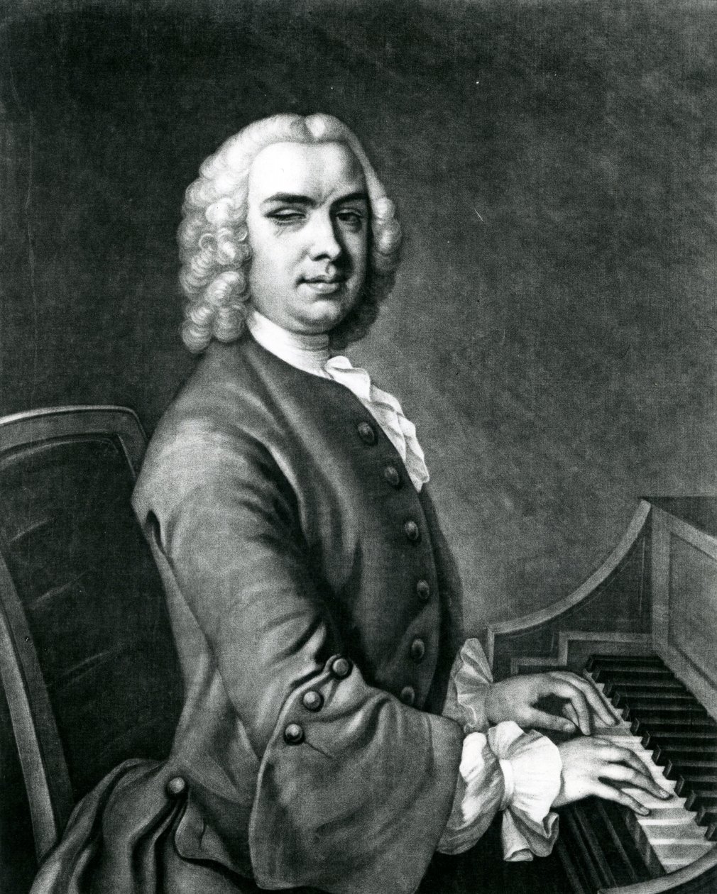 Portrait of John Stanley (1712-86) (engraving)