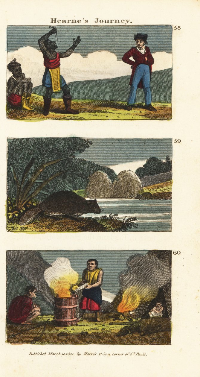 Samuel Hearne Watching a Native American Sword-Swallower, North ...