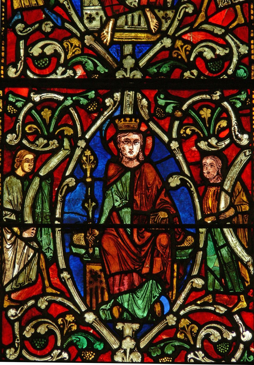 The East window depicting the Virgin Mary on the Tree of Jesse