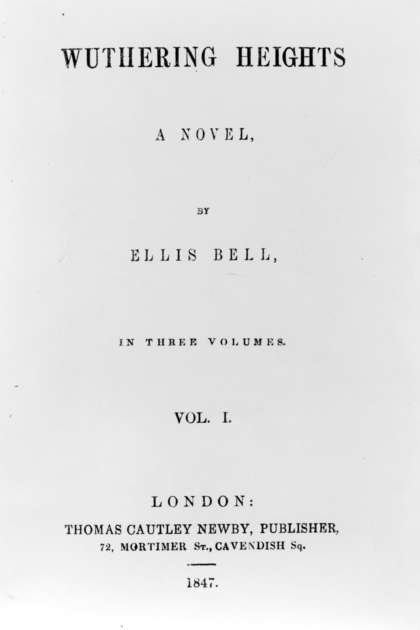 Emily Bronte Pseudonym