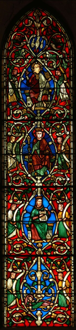 Window depicting the Tree of Jesse by English School