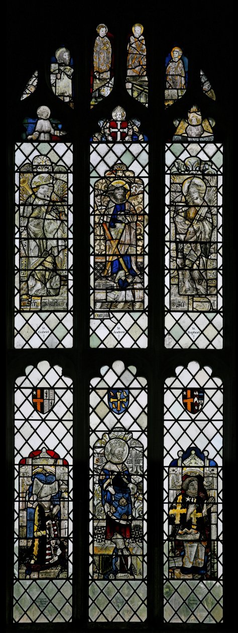 Window depicting the east end of north aisle