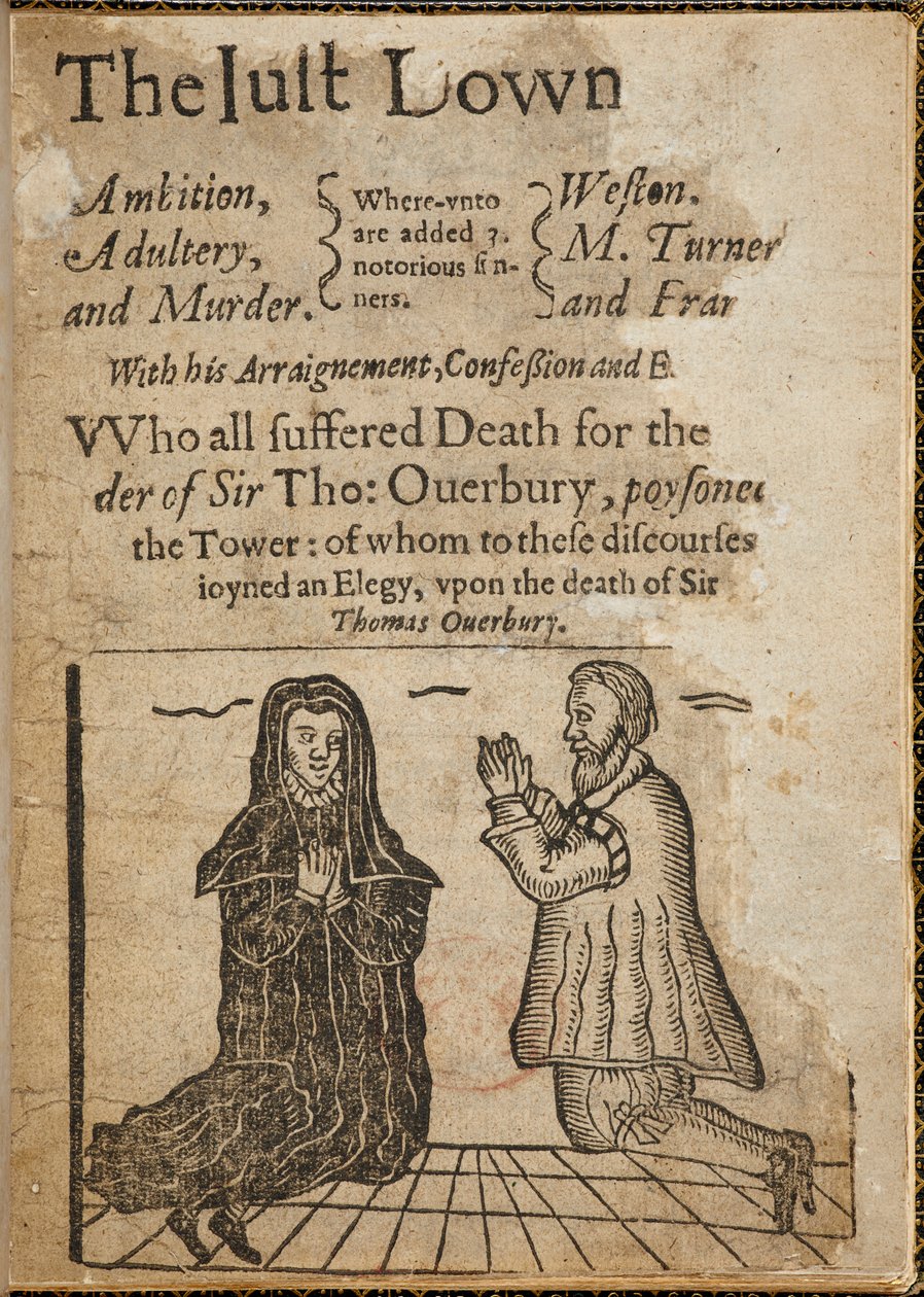 Woodcut on the Subject of the Murder of Sir Thomas Overbury