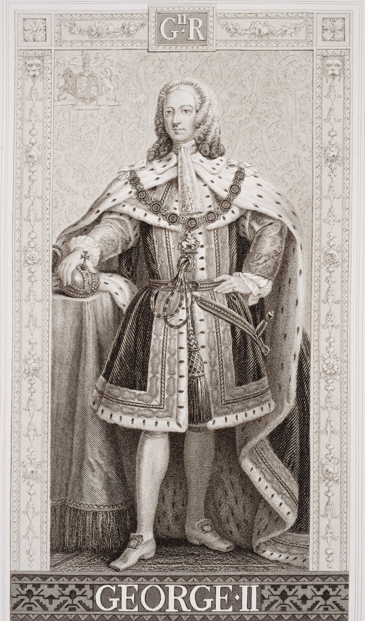 George II from `Illustrations of English and Scottish History' Volume II