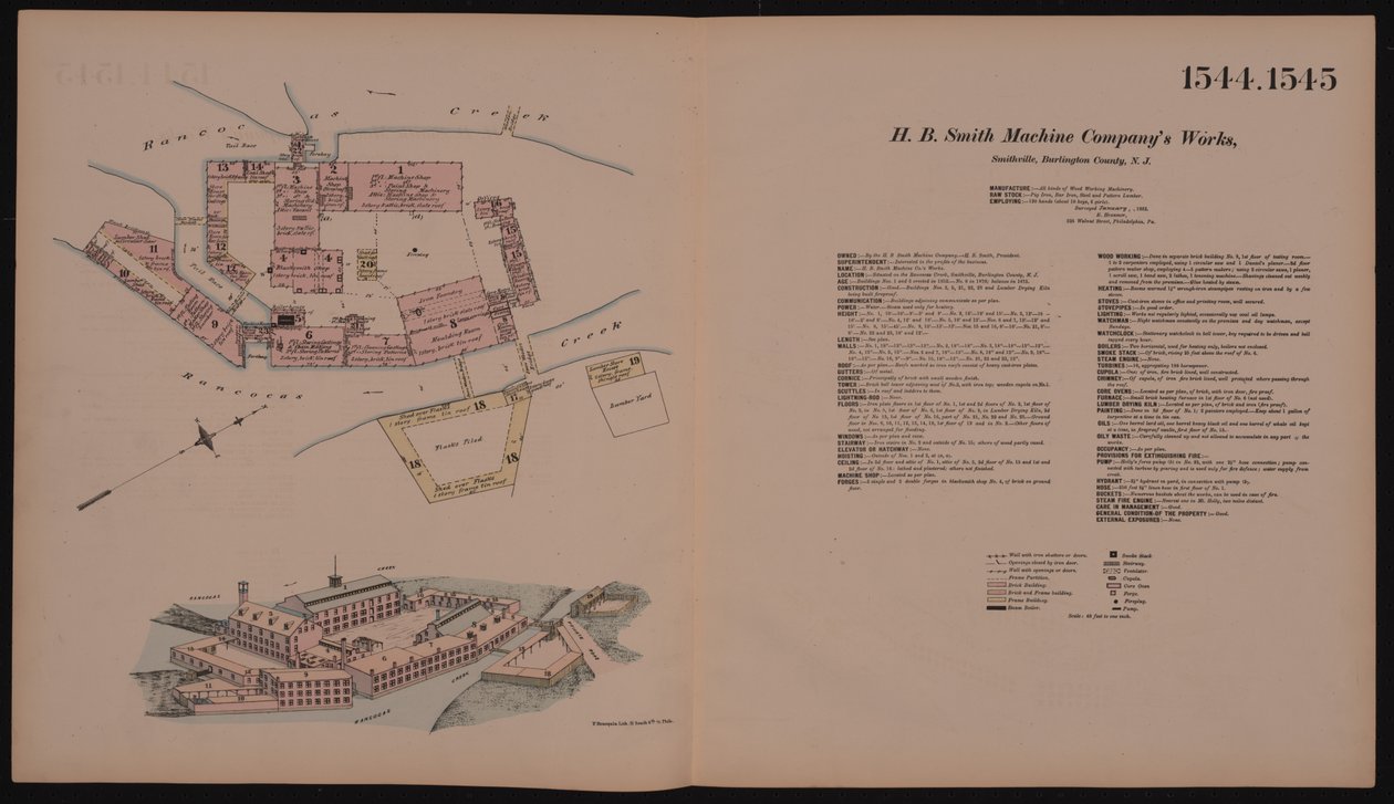 H.B. Smith Machine Company's Works, Smithville, Burlington, New Jersey ...