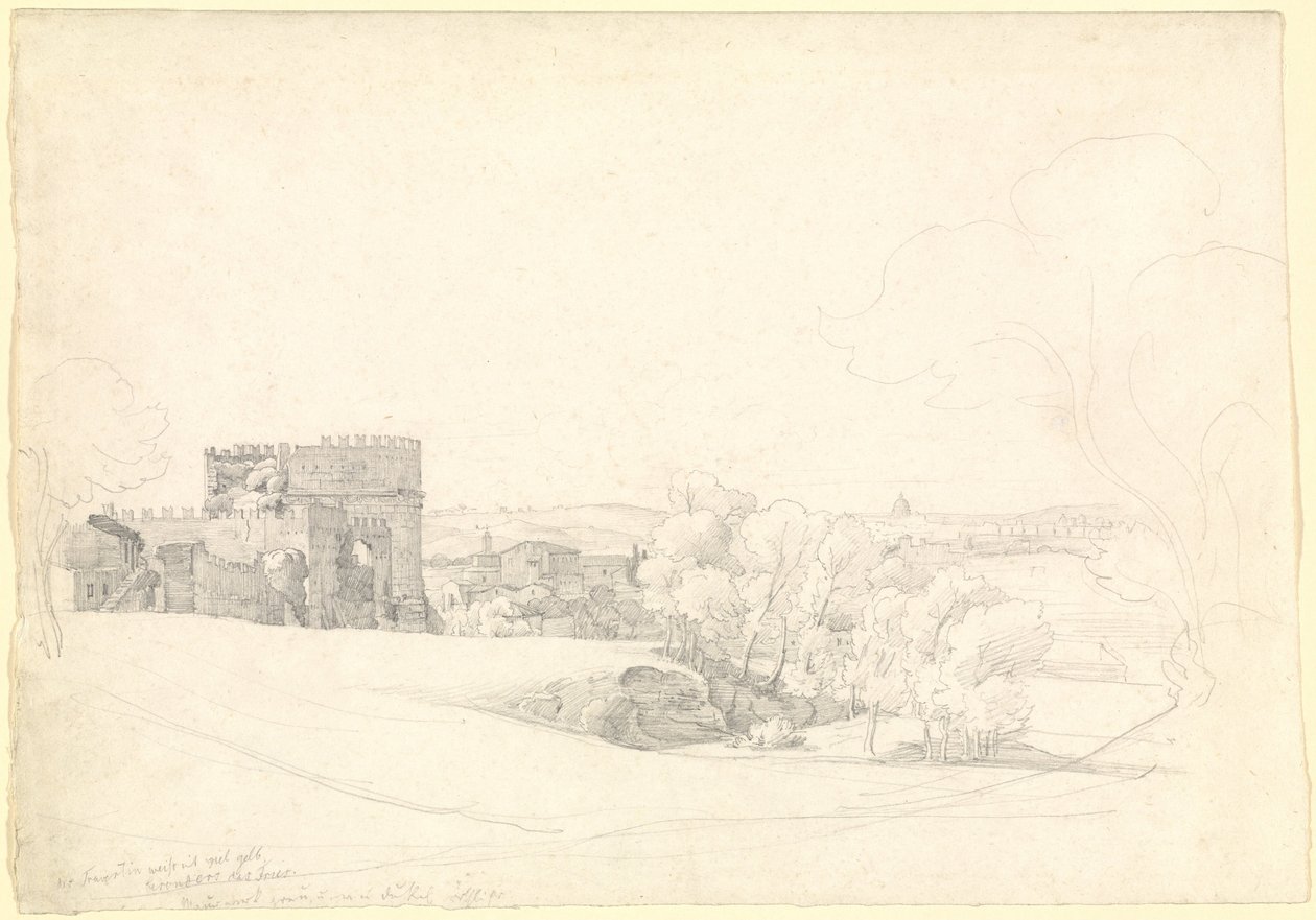 Via Appia Antica with the Tomb of Cecilia Metella