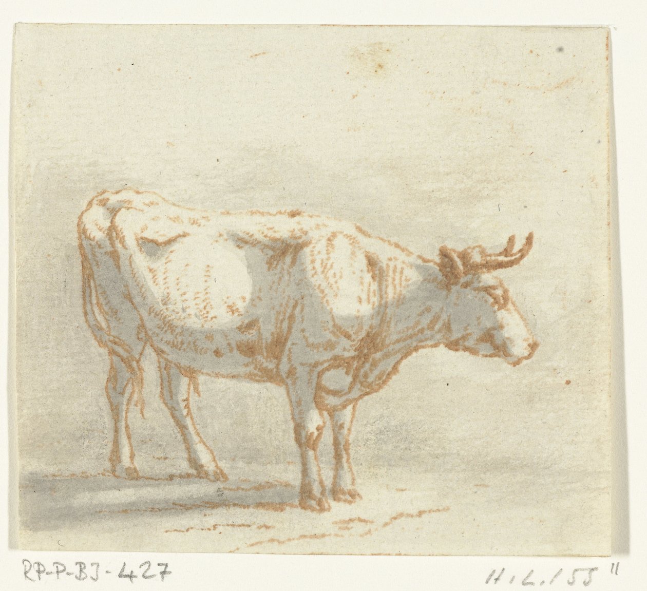 Bull Standing, Facing Right by Ernst Willem Jan Bagelaar
