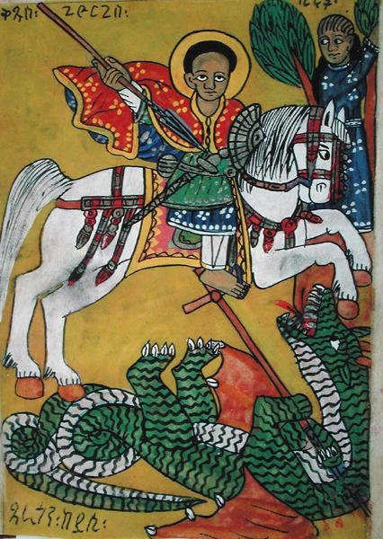 St. George and the Dragon, from 'The Miracles of the Blessed Virgin Mary'