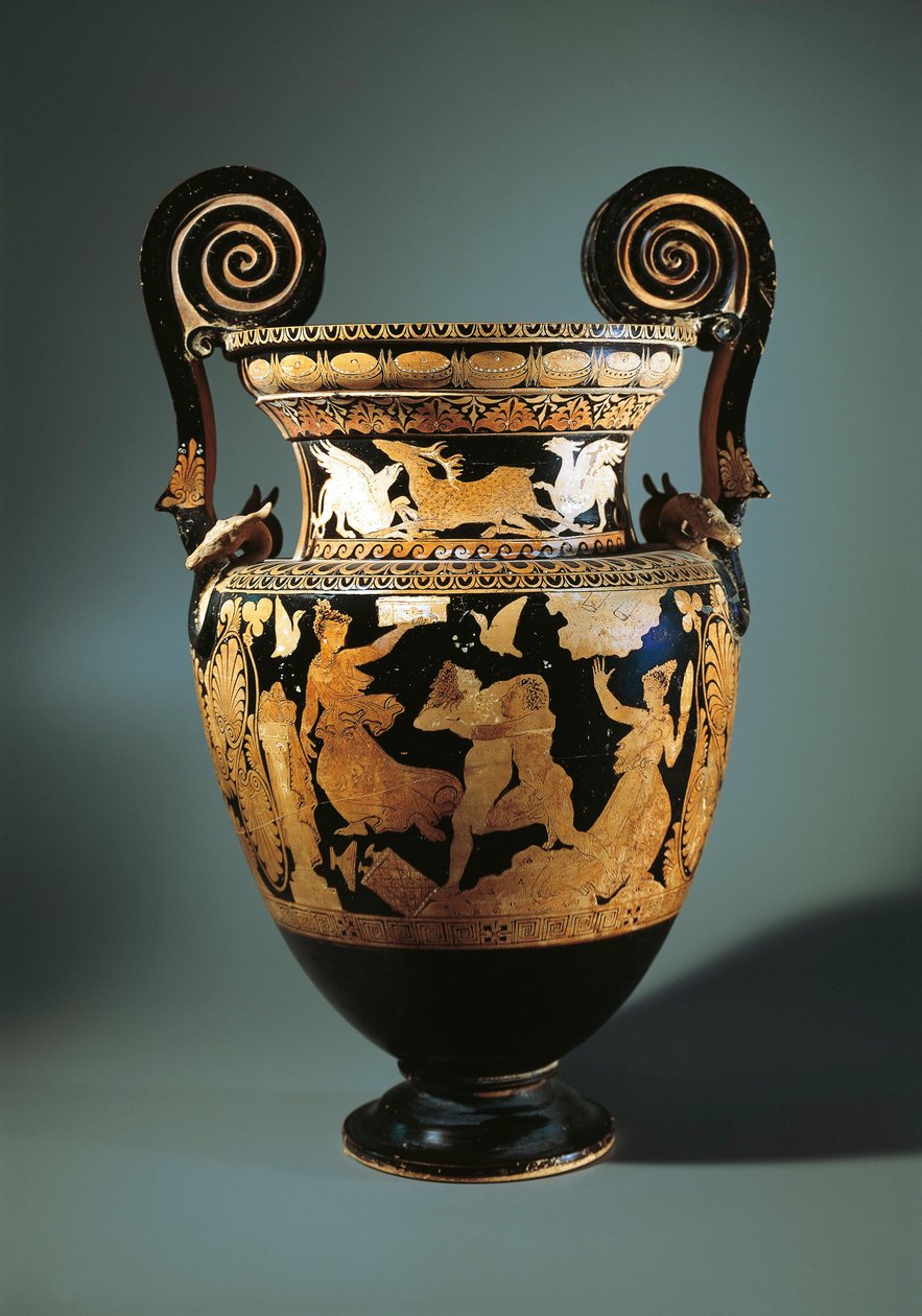 Red-Figure Volute Krater Depicting Peleus Kidnapping Thetis