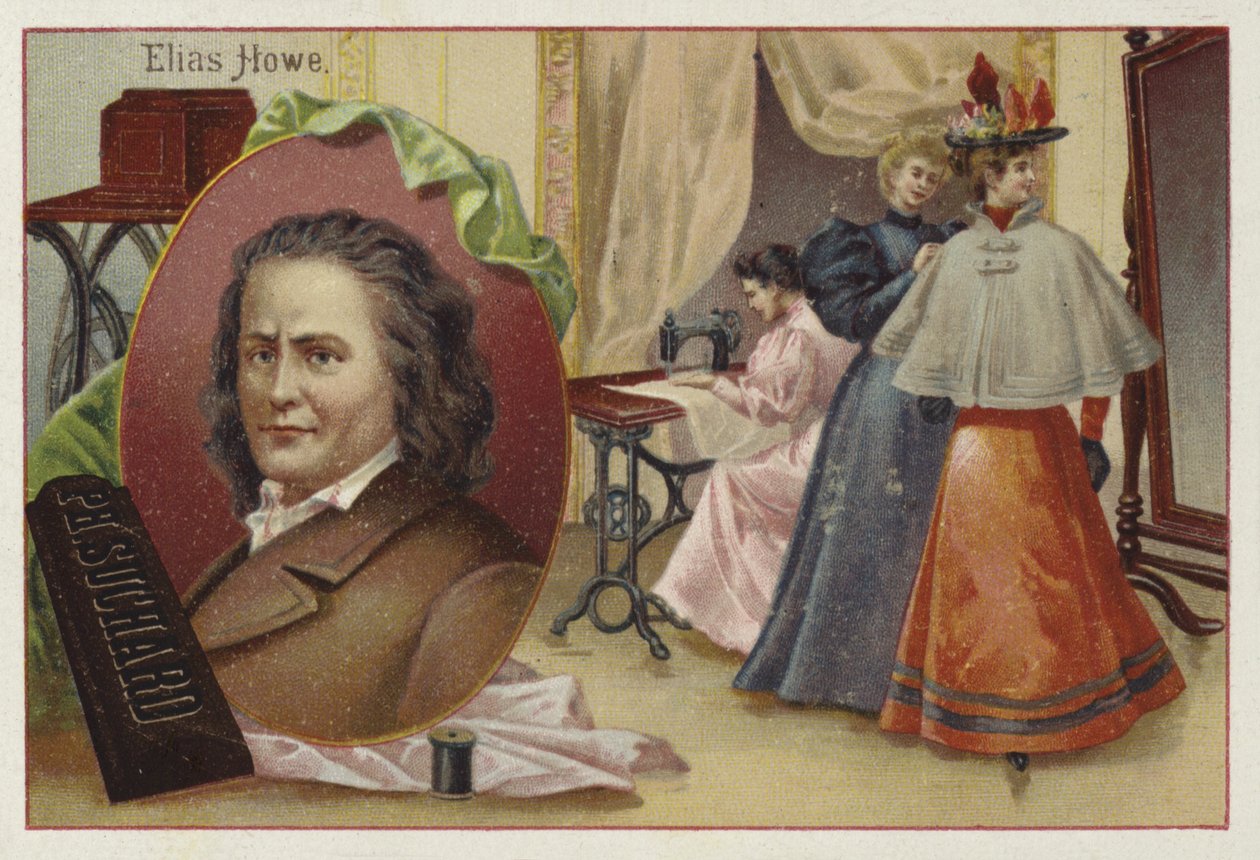 Elias Howe, American inventor and pioneer of the sewing machine