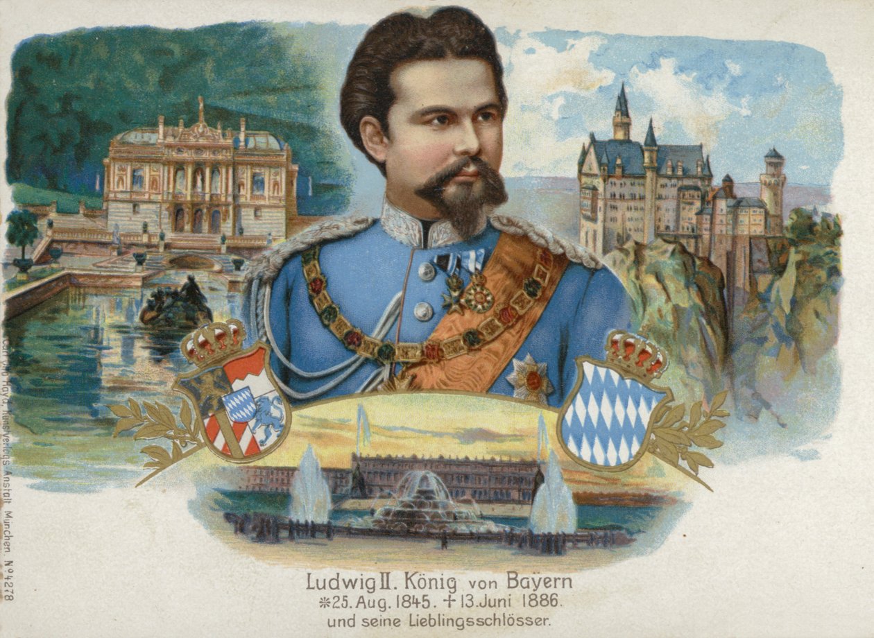 Ludwig II, King of Bavaria, and his favourite castles
