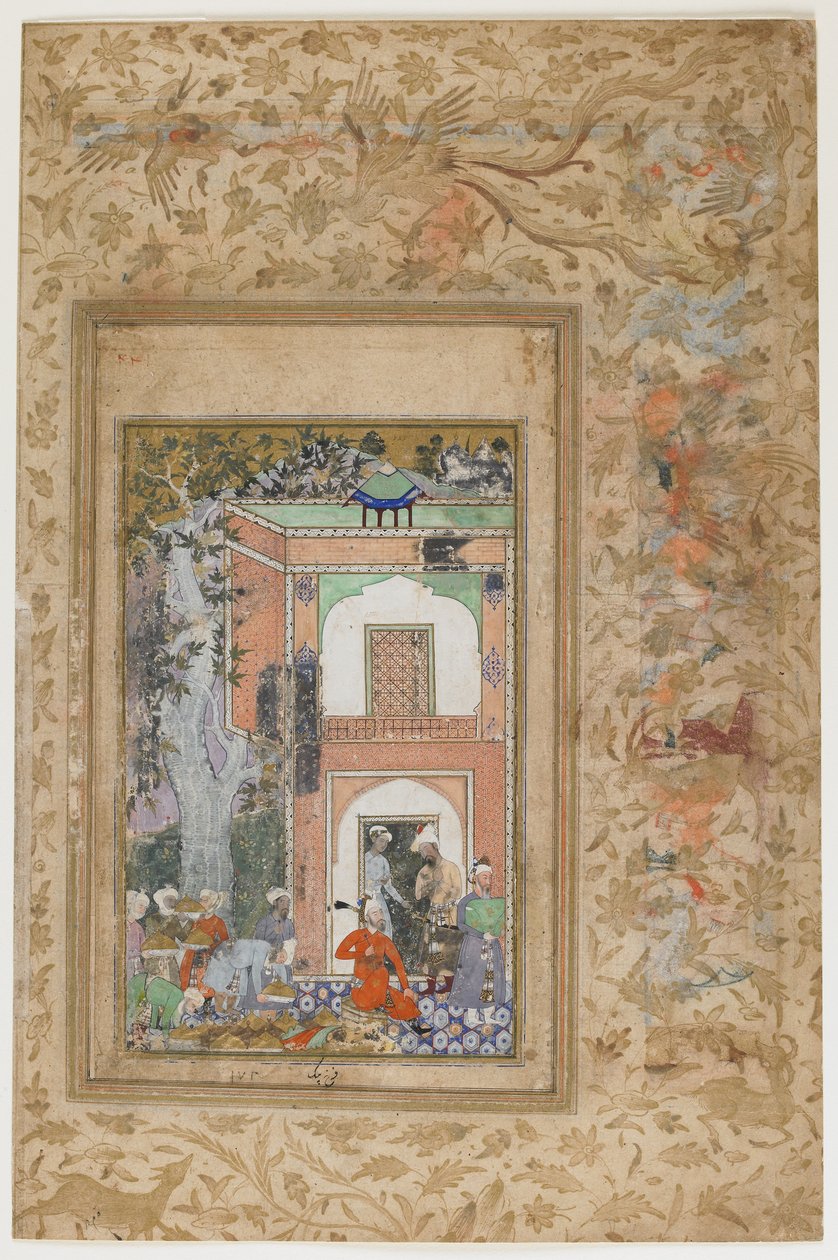 Babur Entertains in Sultan Ibrahim Lodi's Palace