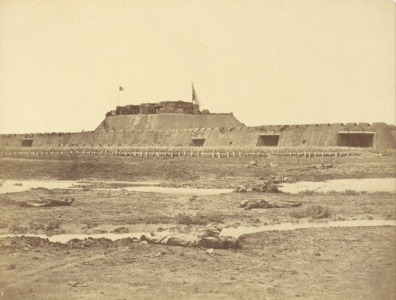 Rear of the North Fort After Its Capture, Showing the Retreat of the ...