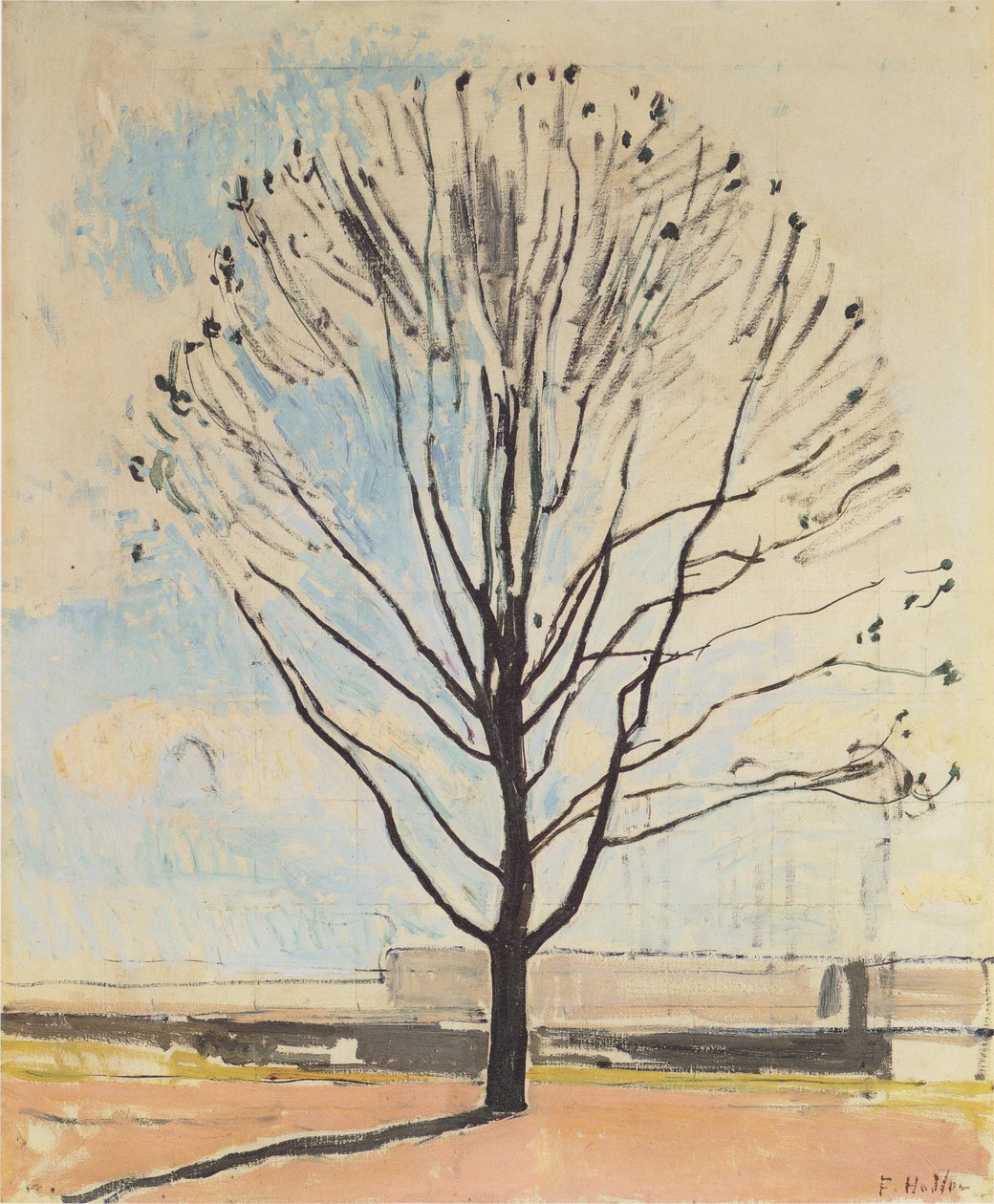 The Bare Tree by Ferdinand Hodler: Premium art reproduction
