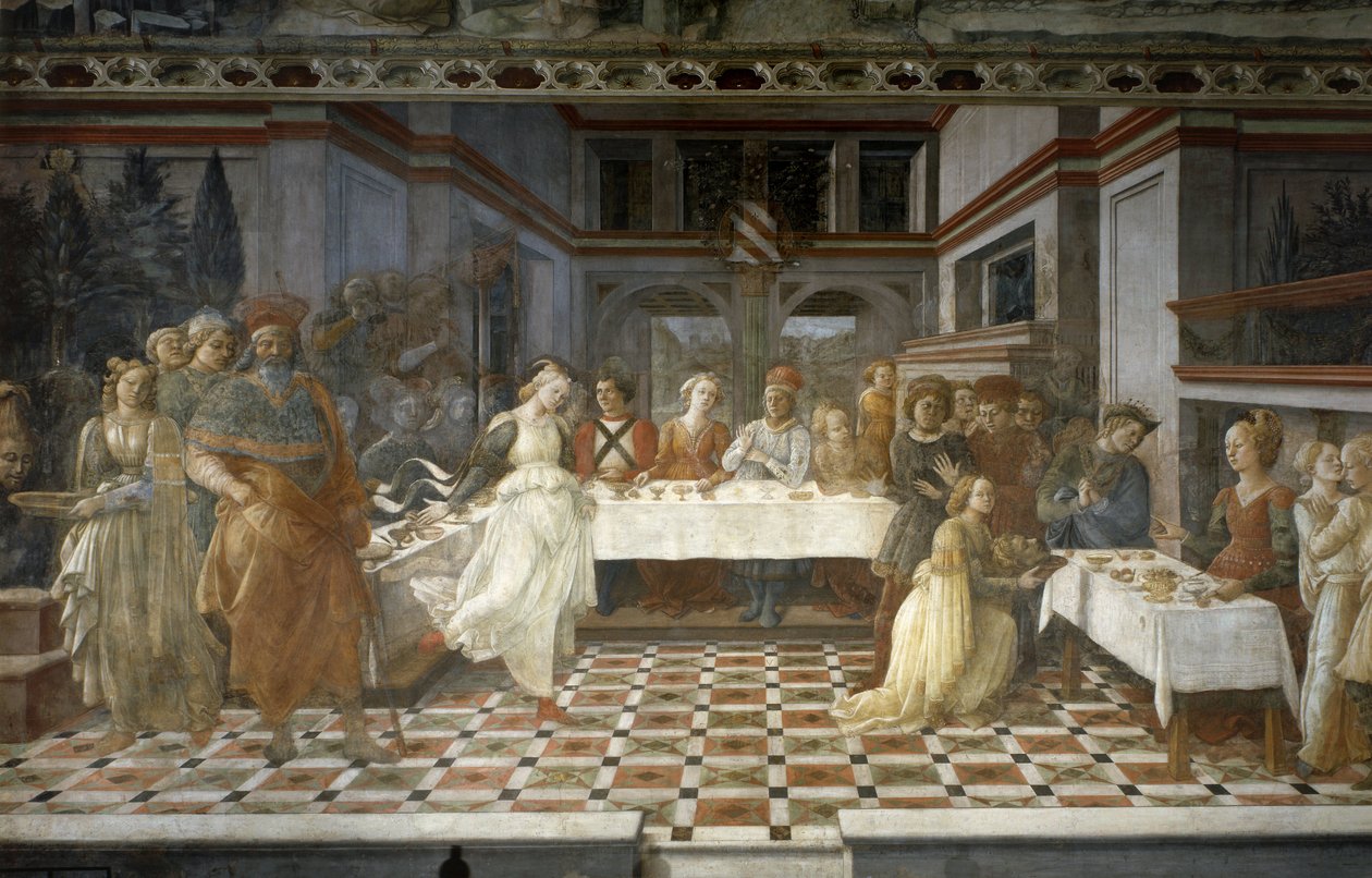 Herod's banquet, episodes of the life of Saint John the Baptist
