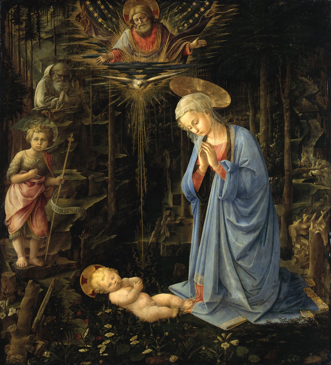 The Virgin Adoring the Child by Filippo Lippi