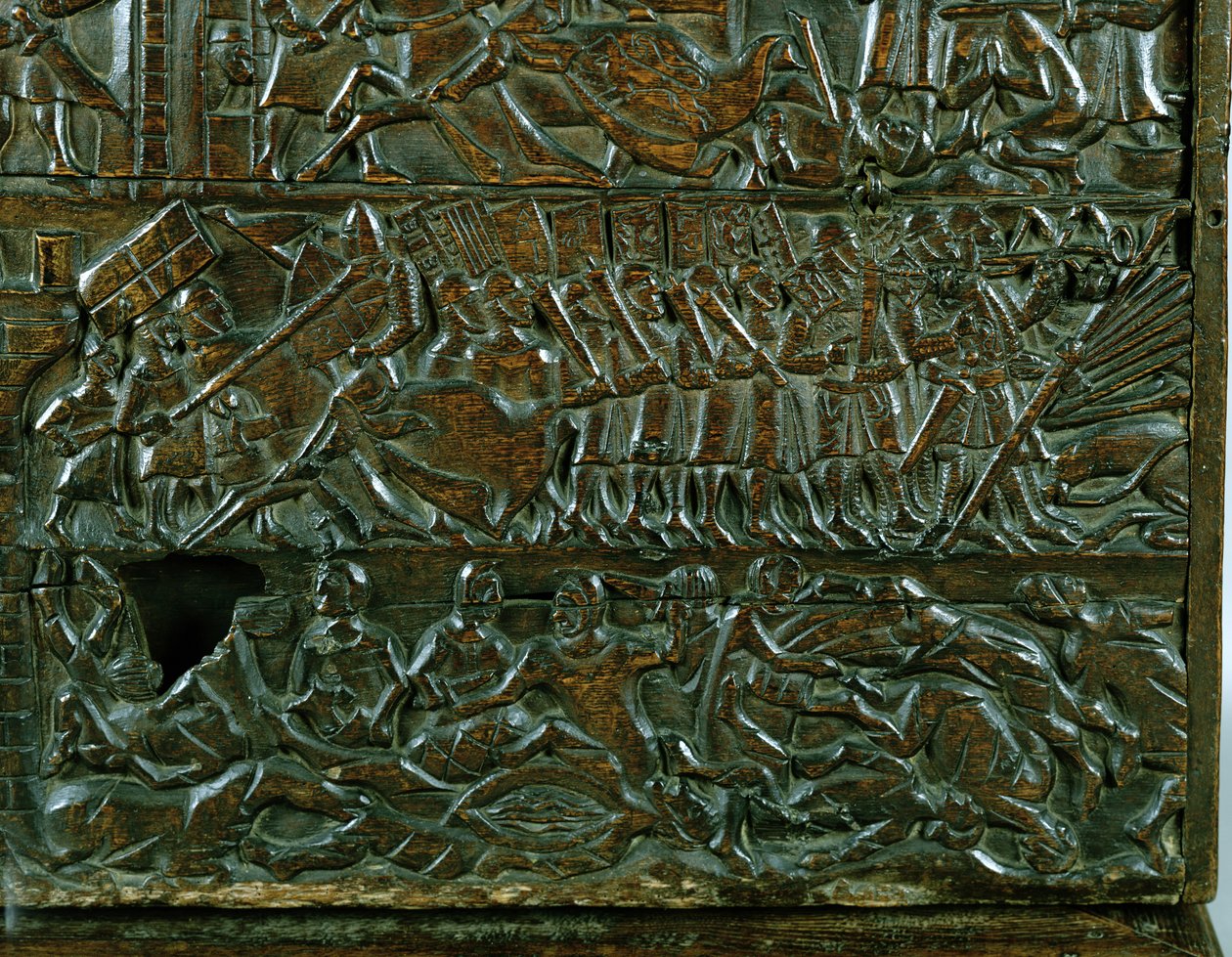 The Courtrai Chest Depicting the Flemish Line of Battle During the ...