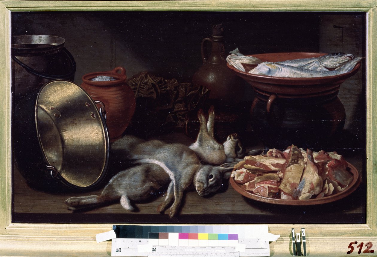 Still Life with Hares by Floris Gerritsz van Schooten