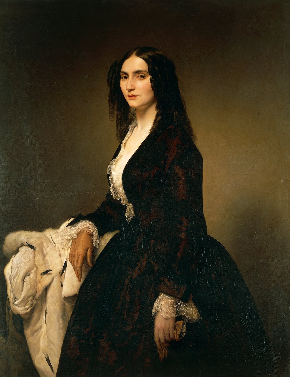 Portrait of Mrs. Matilde Juva Branca by Francesco Hayez