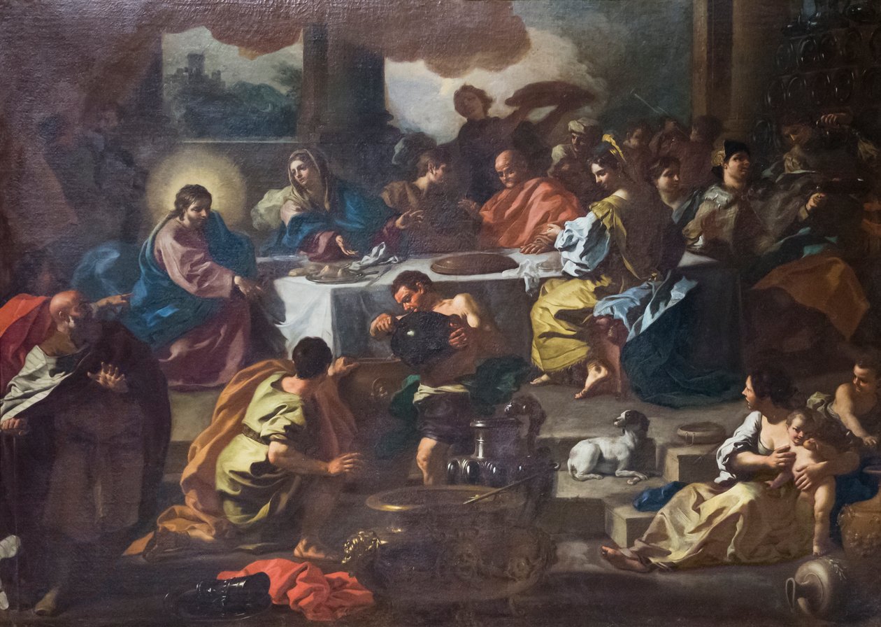 The Wedding of Cana by Francesco Solimena: Fine art print