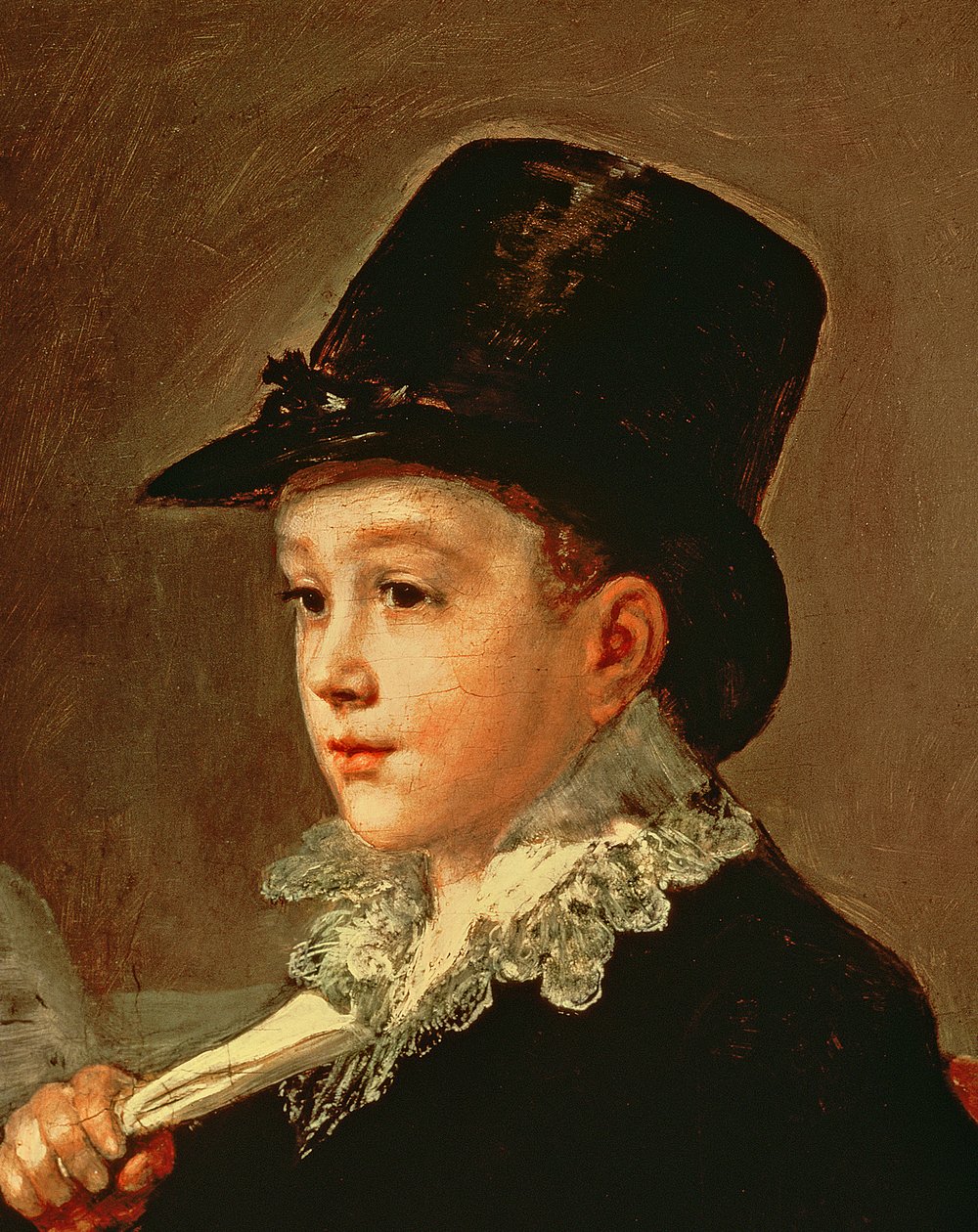 Portrait of Marianito Goya, Grandson of the Artist (detail)
