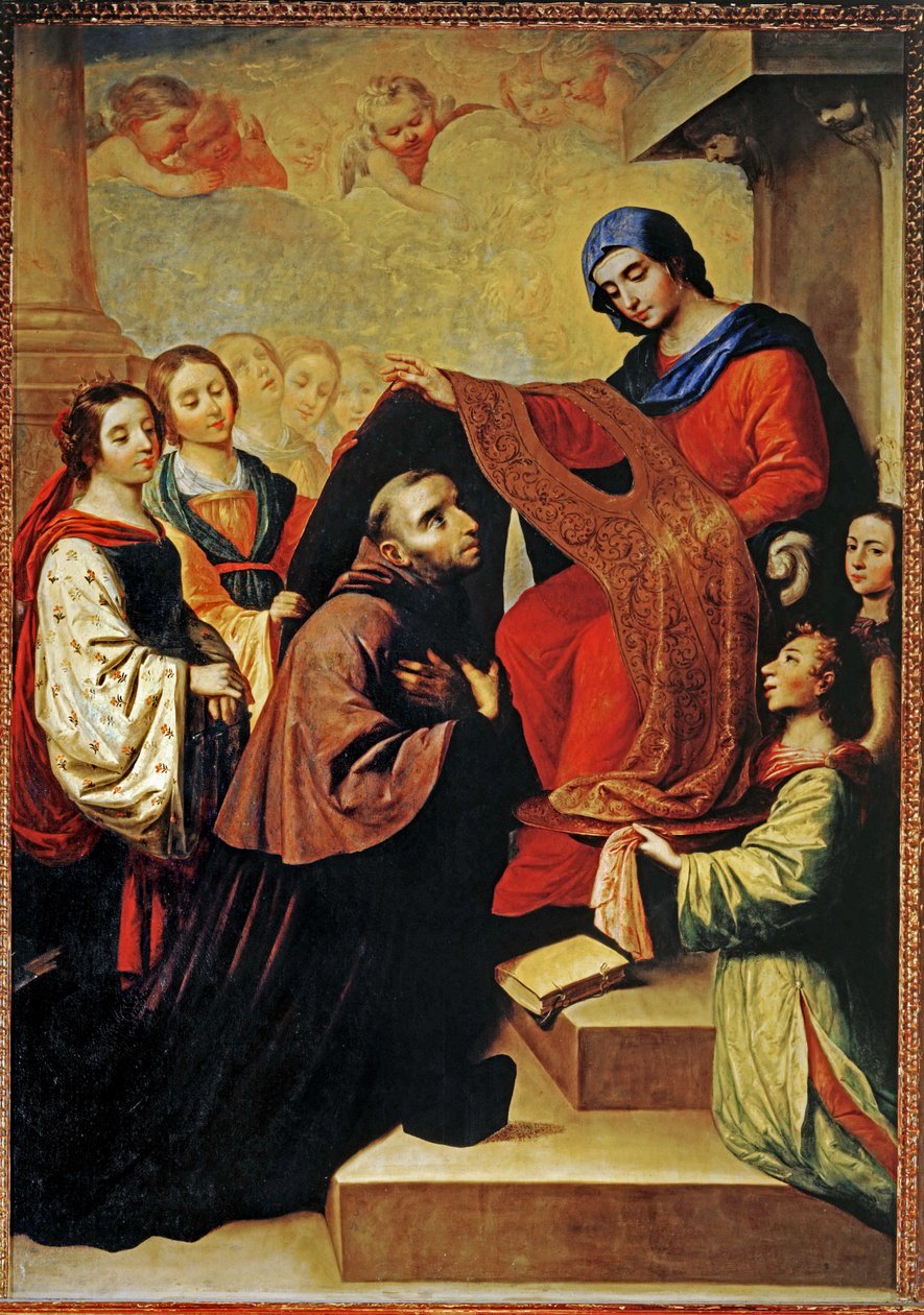 The Descent of Virgin Mary to Reward the Writing of Saint Ildefonso of ...