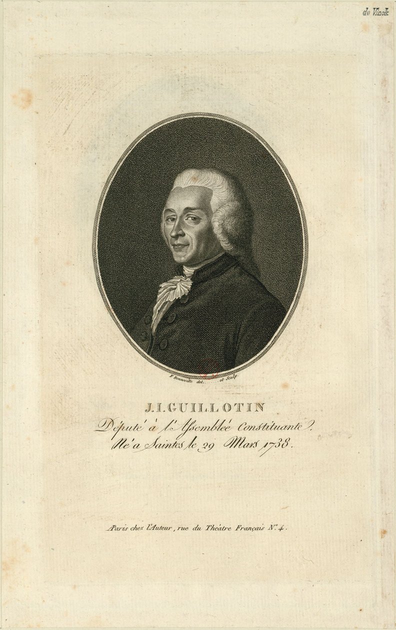 Portrait of Joseph-Ignace Guillotin by Francois Bonneville