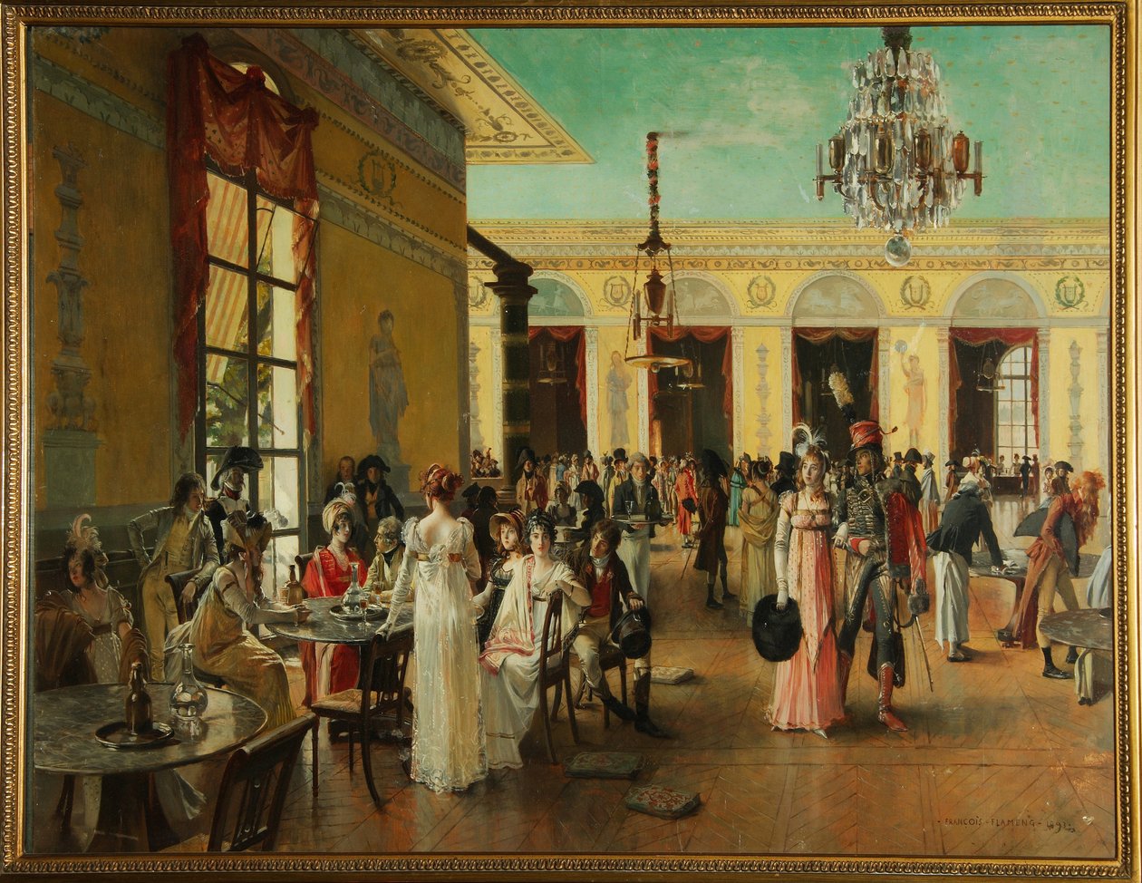 Cafe Frascati, a Scene in the Time of Napoleon