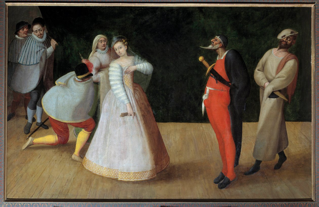 The Comedian Isabelle Andreini with the Gelosi in Paris