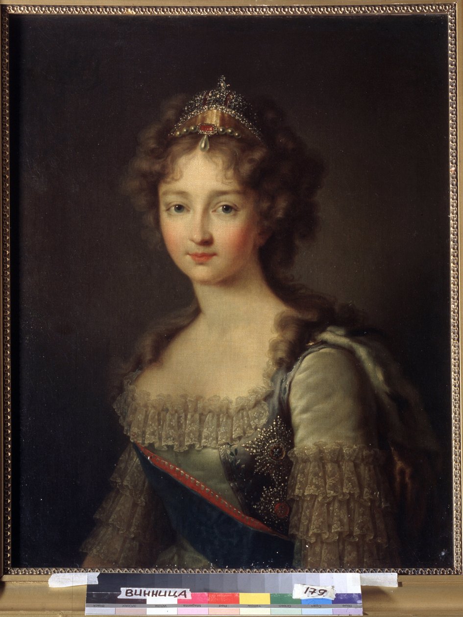 Portrait of Empress Elizabeth Alexeievna, Princess Louise of Baden