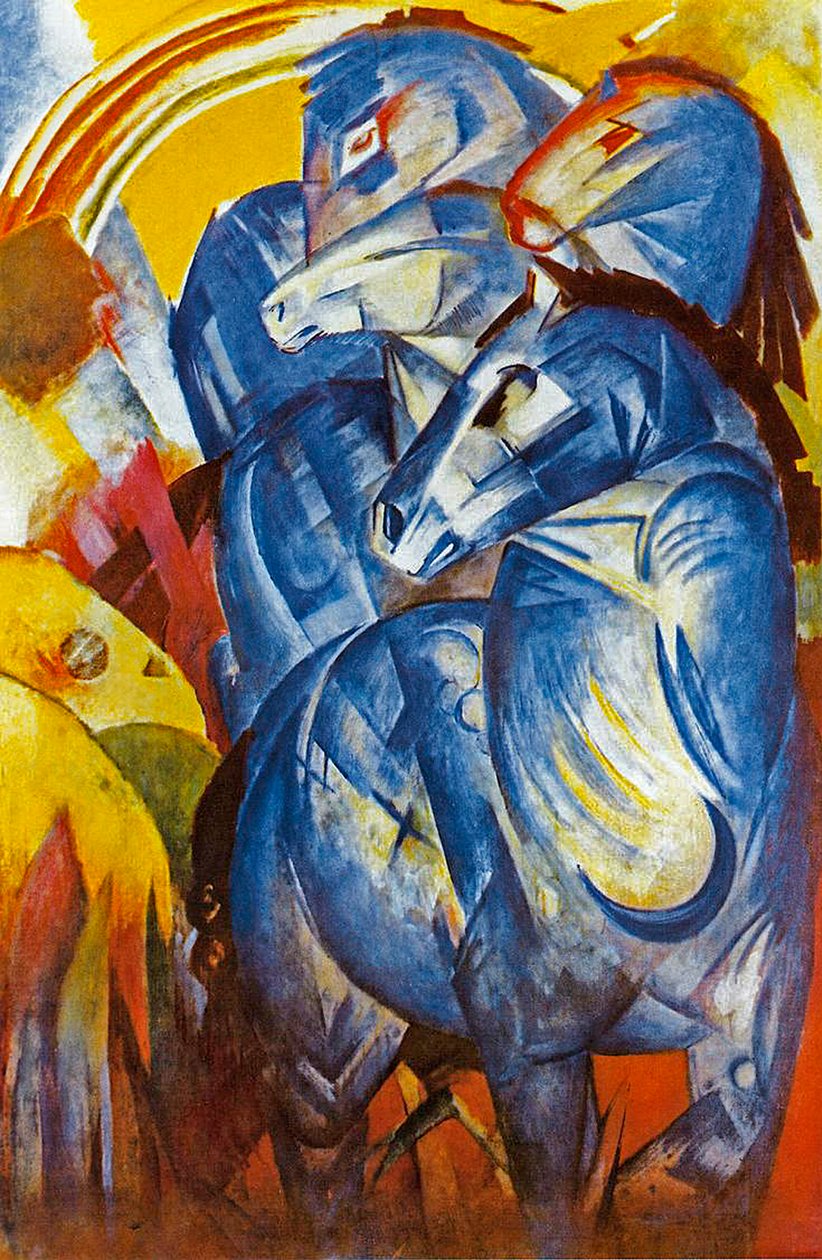 A Tower of Blue Horses by Franz Marc: Buy fine art print