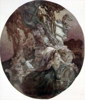 Woman with Pearls by Franz von Bayros (1866-1924)